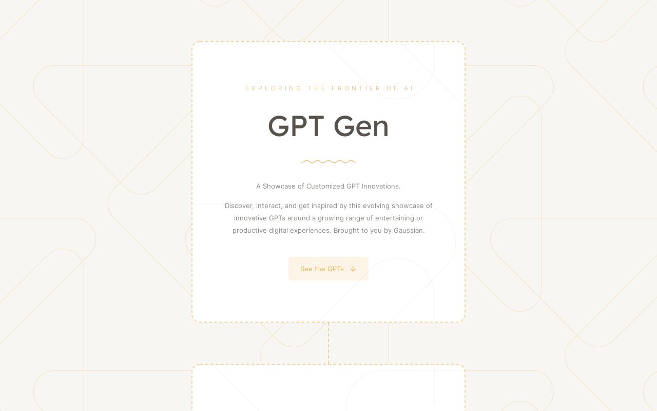 GPT Gen by Gaussian